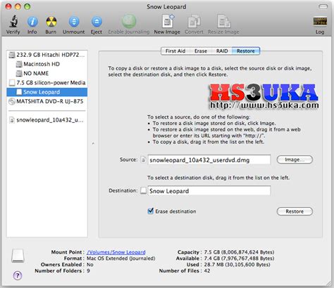 ติดตั้ง Mac Os X Snow Leopard ด้วย Usb Flash Drive Work 100 Hs3ukacom