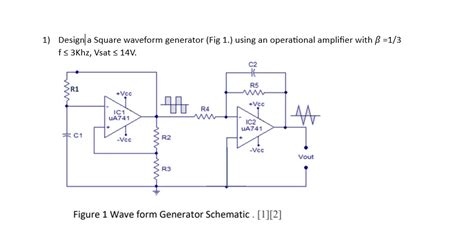 Solved Design A Square Waveform Generator Fig Using Chegg