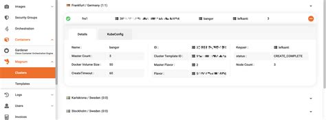Creating A Kubernetes Cluster Cleura Docs