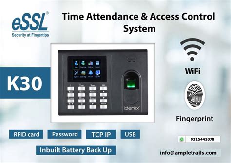 ESSL Identix K30 Pro Fingerprint Time Attendance Machine 2000