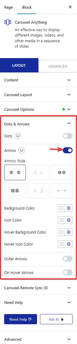 How To Showhide Arrows And Dots In Wordpress Carousel Slider