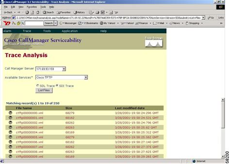Cisco Callmanager Serviceability Administration Guide Release 3 3 4 Trace Analysis