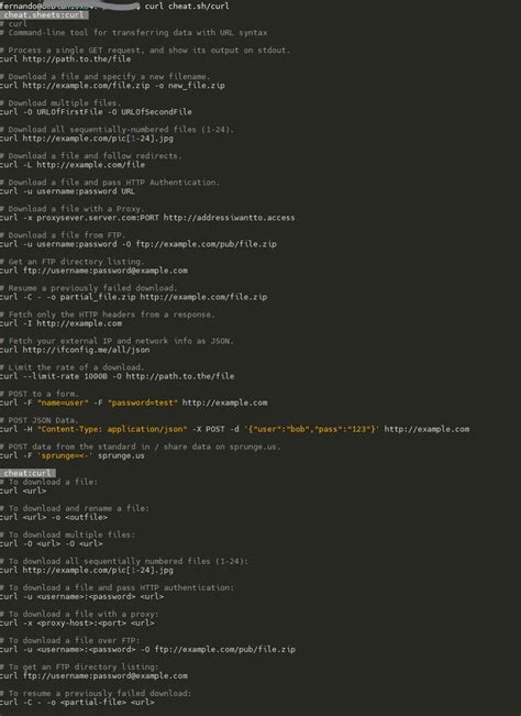 Cheatsh Lista Comandos Linux Terminal Códigos De Programação Um Man
