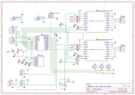 StepperMotorRobotControllerSchematic Resources EasyEDA