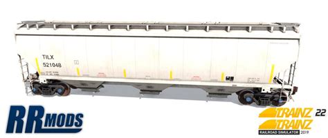 Tilx 521001 521085 5201cf 3 Bay Covered Hopper Virtual Railroad Mods