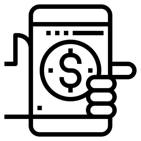 Digital Pago Mobile Enviar Iconos Negocios Y Finanzas