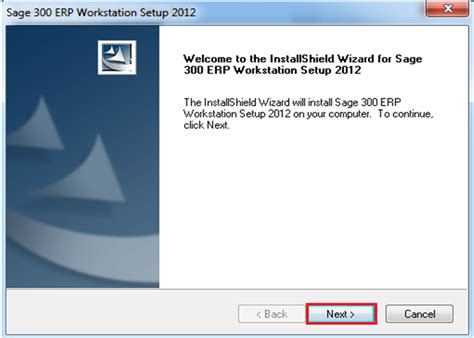 Installation Of Sage 300 Erp Workstation Setup