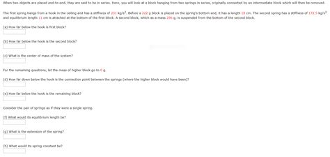 Solved When Two Objects Are Placed End To End They Are Said Chegg Com