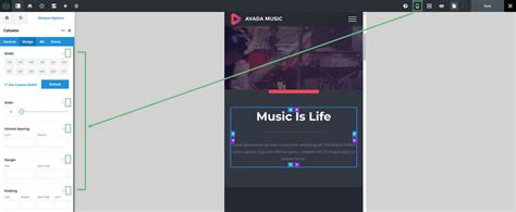 Column Size And Order For Responsive Design In Avada Avada Website