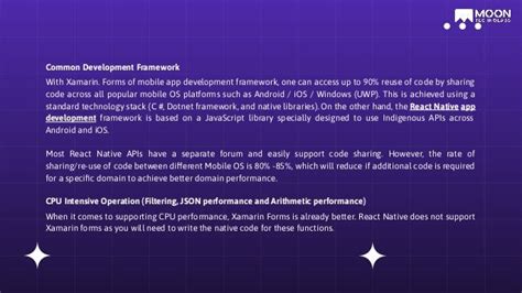 Xamarin Vs React Native Which One Is Good For Mobile App Developmentpdf