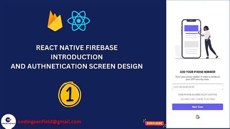 React Native Firebase Introduction And Authentication Screen Design