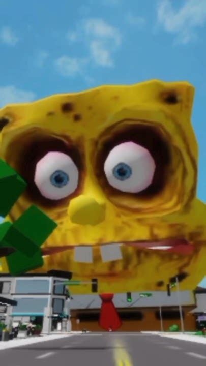 Giant Spongebob In Brookhaven😱 Roblox Shorts Youtube