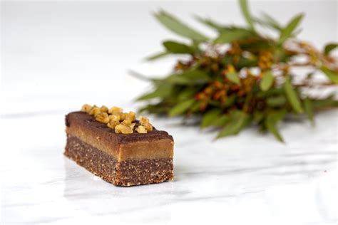 Caramel Raw Slice Spoon Patisserie