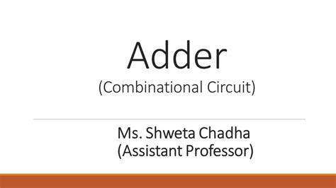 adder combinational circuit youtube