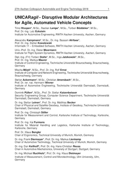 Pdf Unicaragil Disruptive Modular Architectures For Agile