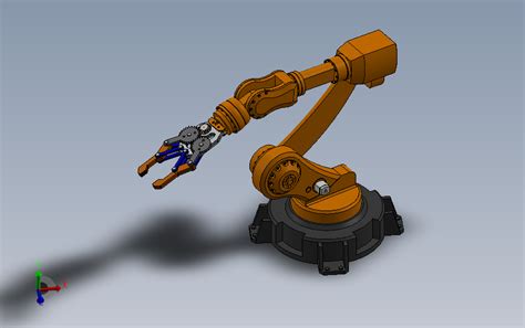 简易四轴机械臂solidworks 2020模型图纸下载 懒石网