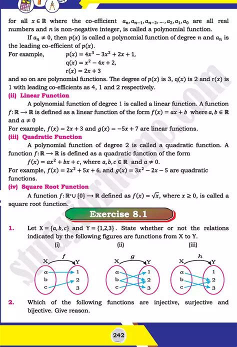 functions and graphs unit 8 mathematics 11th text book