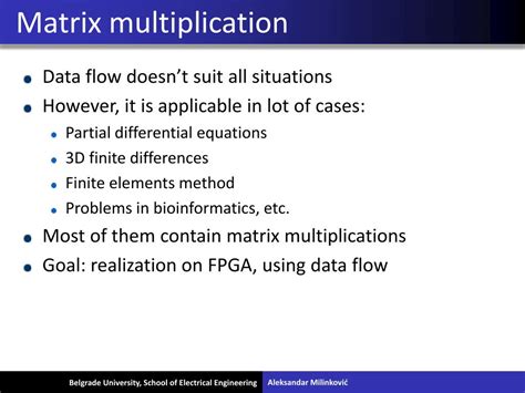 Ppt Matrix Multiplication Implemented In Data Flow Technology Powerpoint Presentation Id 2382665