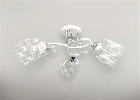 ᐉ Люстра стельова на 3 плафони Білий 4073 3 • Краща ціна в Києві Україні • Купити в Епіцентр