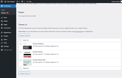 Updating Wordpress