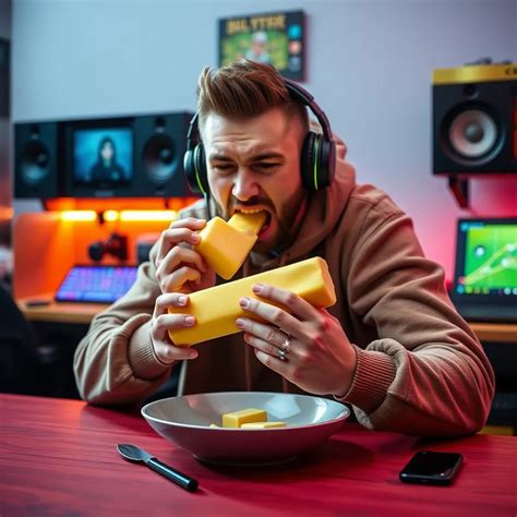 Streamer Loses Bet Eats 1 Lb Of Butter After 100 Hour Challenge