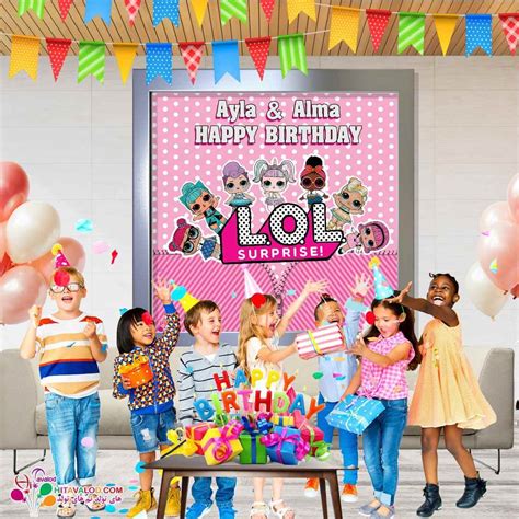 بنر مربعی تم تولد Lol کد۱ های تولد خرید اینترنتی تم تولد و لوازم جشن