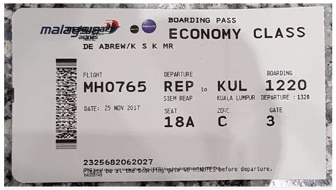 United Airline Boarding Pass