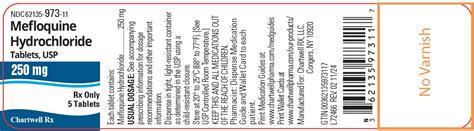 Dailymed Mefloquine Hydrochloride Tablet