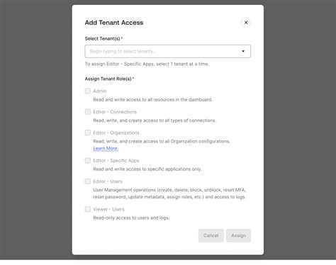 Tenant Member Management