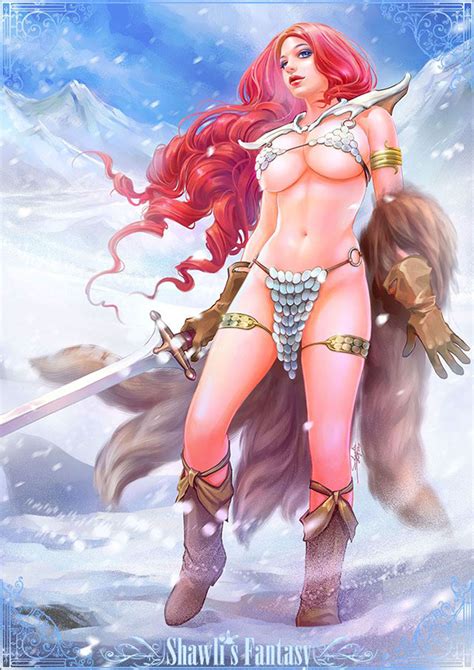 Magnificent Red Sonja Behance