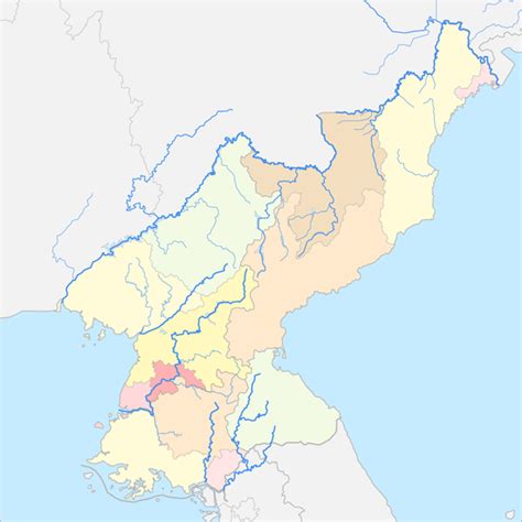 북한 강 지도 위키원