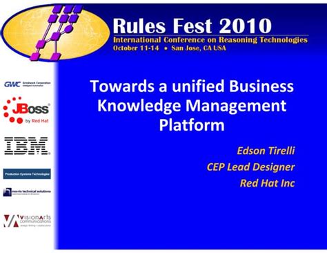 Towards Unified Knowledge Management Platform Rulefest 2010 Ppt
