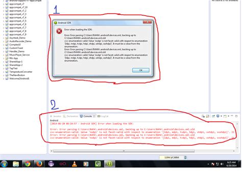 Android Error When Loading The SDK Something Related To Enumeration Stack Overflow
