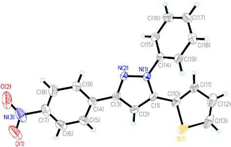 Molecular Structure With The Atomic Numbering Scheme For The Title