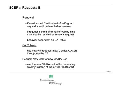 Scep Simple Certificate Enrollment Protocol 1 Openca Workshop 2004