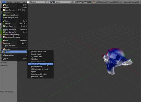 I Want To Export Vertex Data Of A Simple Object Which Include Normal
