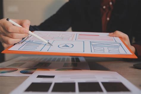 premium photo ux ui design process for modish mobile application and