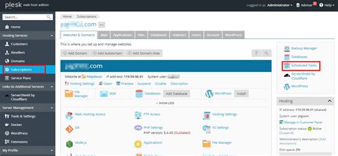 วิธีการตั้ง Cron ใน Plesk Control Panel Hostinglotus