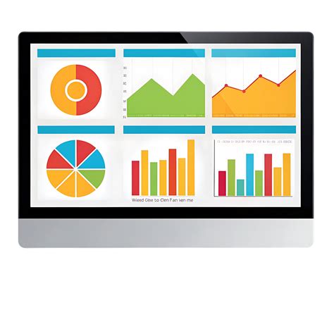 Business Analytics Dashboard On Computer Screen 59253861 Png
