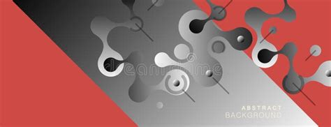 Abstract Design With Geometric Connect Molecule Banner Background Stock Vector Illustration