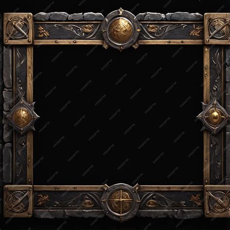 Medieval Gui Frame Premium Ai Generated Image