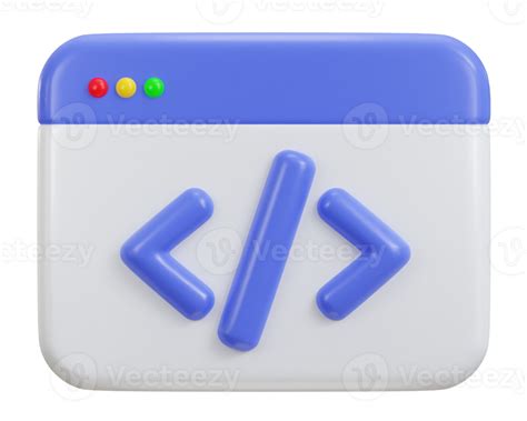 web development concept website coding programming 3d icon 47247439 png