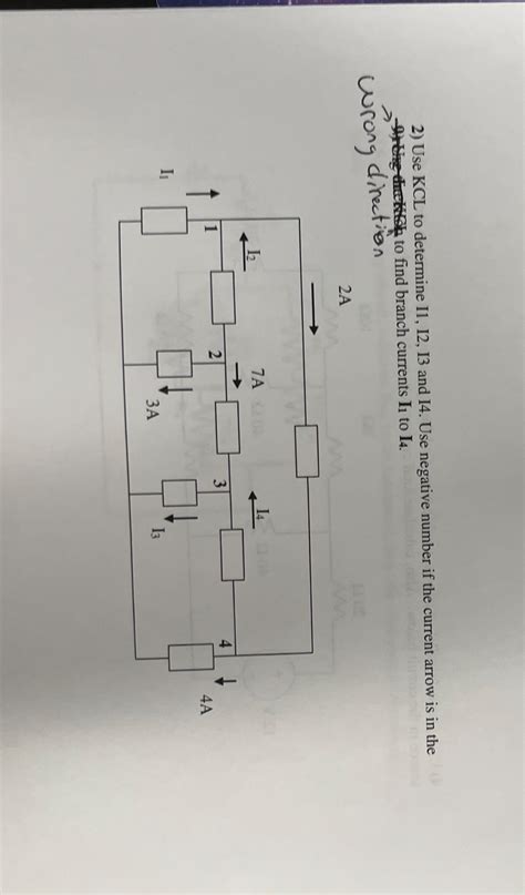 Solved Use Kcl To Determine Ii ﻿i2 ﻿i3 ﻿and I4 ﻿use