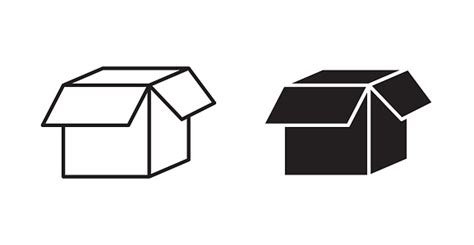 얇은 선으로 설정된 열린 상자 아이콘입니다 웹용 벡터 일러스트레이션 0명에 대한 스톡 벡터 아트 및 기타 이미지 0명 그래픽 사용자 인터페이스 나무 상자 Istock