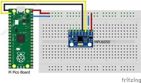 mpu6050 with raspberry pi pico using micropython