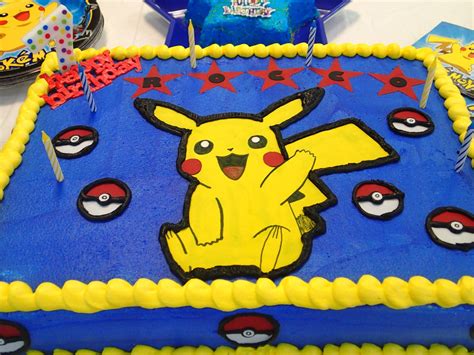 Pikachu Sheet Cake