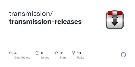 Github Transmissiontransmission Releases