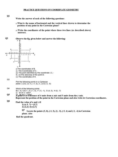 Co Ordinate Geometry Pdf