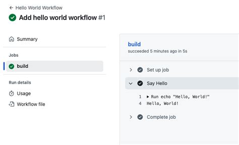 Git Github Actions Create First Workflow Labex