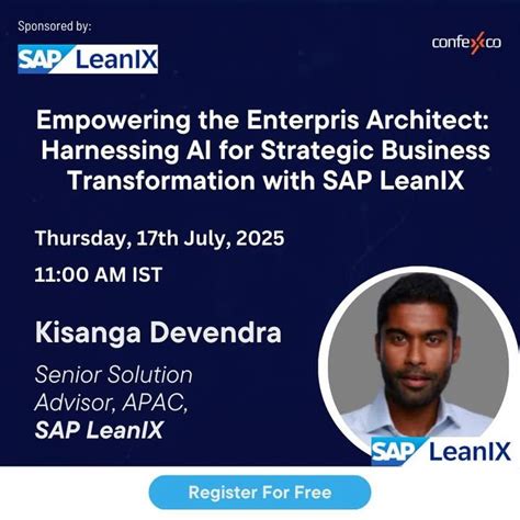 Enterprisearchitecture Ai Sapleanix Businesstransformation Webinar Ea Strategicplanning